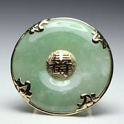 Ming's Jade Disc Chinese Character Ring - Hawaii Estate & Jewelry Buyers