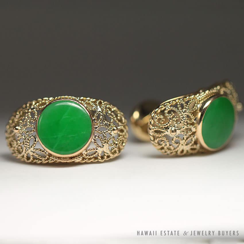 Ming's Hawaii Sakura Cherry Blossom Bypass 14K Yellow Gold Ring Size 5. ...