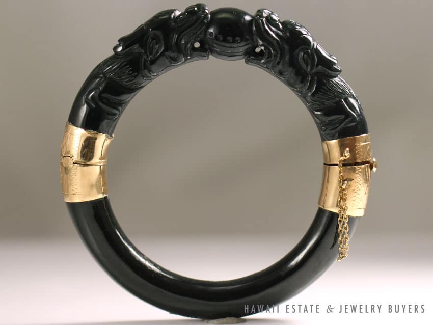 TSL GIA CERTIFIED NATURAL A JADE TRANSLUCENT GREEN DIAMOND 18KYG RING ...